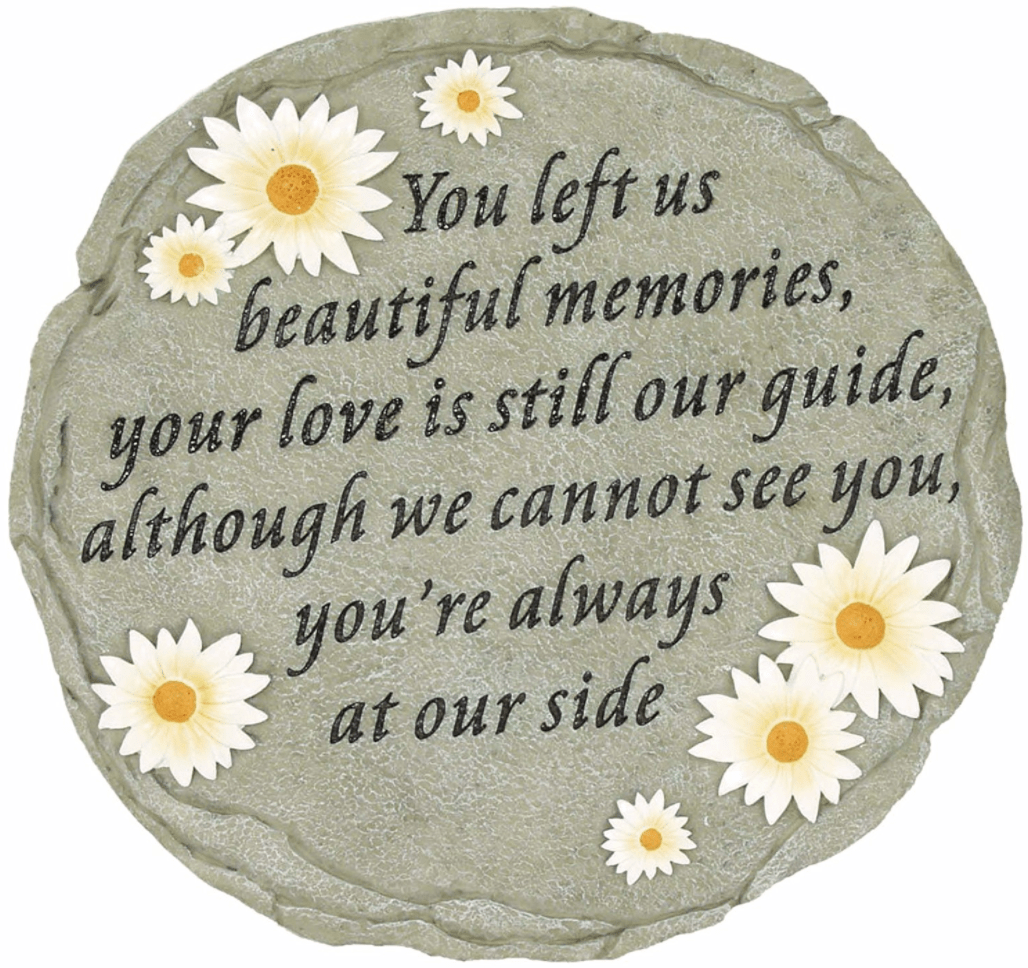 In Loving Memory Engraved Personalized Garden Memorial Stone God Rocks
